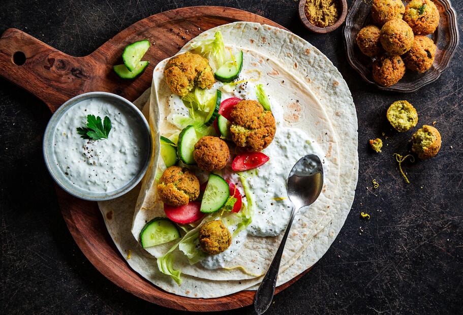 Falafel-Dürüm aus dem Thermomix® | ZAUBERTOPF