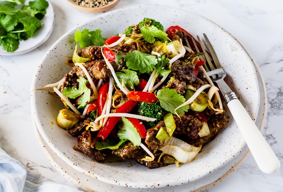 Asia-Rinderstreifen mit Teriyakisoße für den Thermomix®