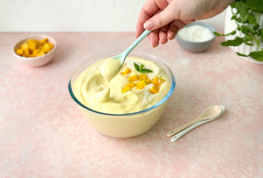 Mango-Protein-Fluff für den Thermomix®
