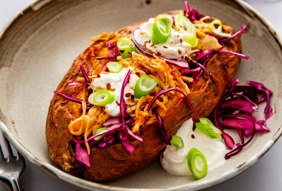 Pulled-Chicken-Kumpir mit dem Thermomix®